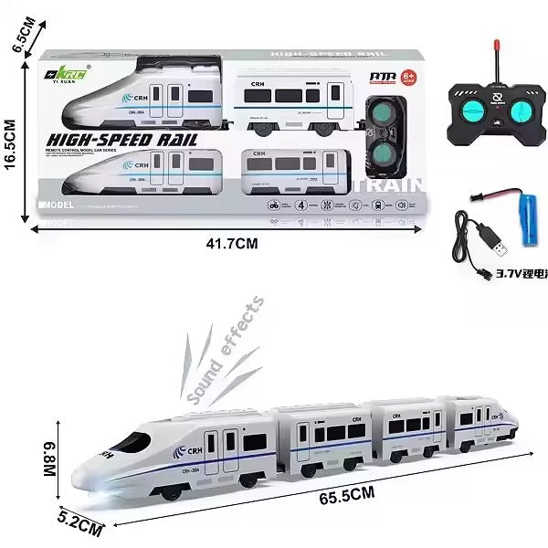 Remote Control Detachable Toy Train – 69cm Interactive Electric Locomo ...